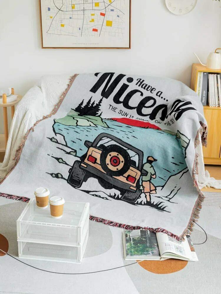 Плед-пончо , Полиэстер, 160 см х 130 смПлед-пончо , Полиэстер