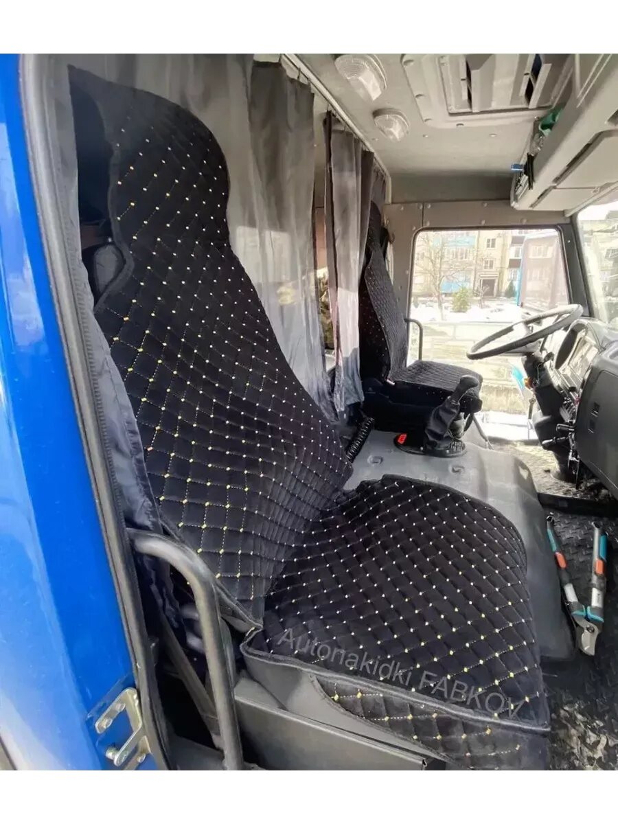 Накидки/Чехлы на Daewoo Novus для одинарных сидение 2штук