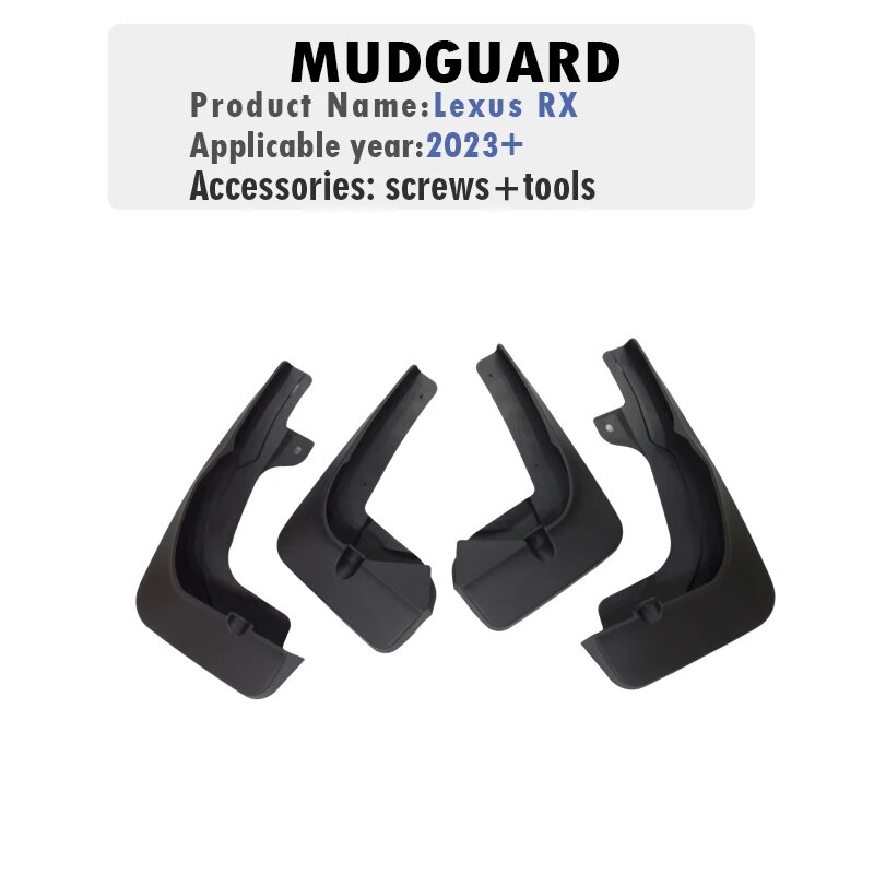 2023 2024 2025 для Lexus RX RX300 RX350H RX500H Брызговики на крыло Брызговики Автомобильные аксессуары 4 шт.