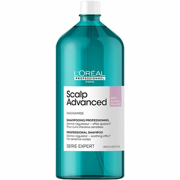 Шампунь L'Oreal Professionnel Serie Expert Scalp Advanced регулирующий баланс чувствительной кожи головы, 1500 мл