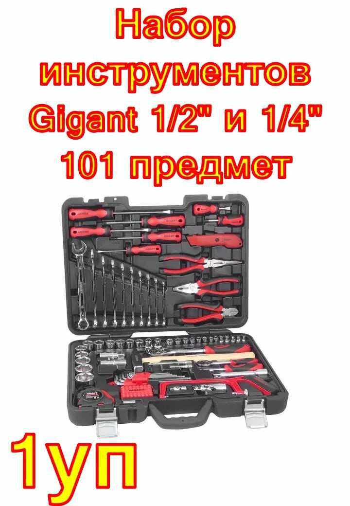 Набор инструментов Gigant Professional 1/2" и 1/4" 101 предмет