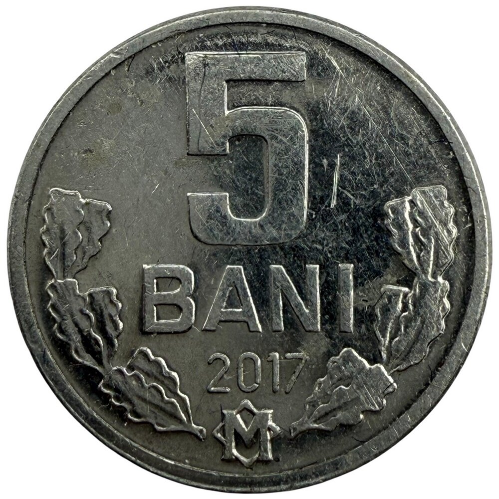 Молдова (Молдавия) 5 бани (баней) 2017 г.