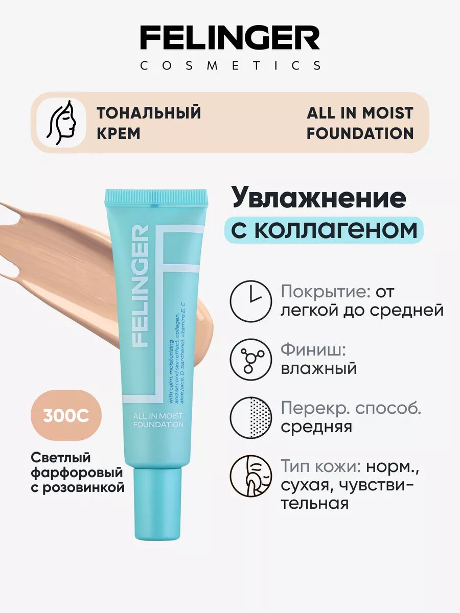 Тональный крем основа для лица увлажняющий профессиональный