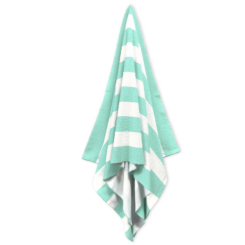 Sports towel microfiber breathable with fast drying technology for pool and gym activities, light green 75x150cm