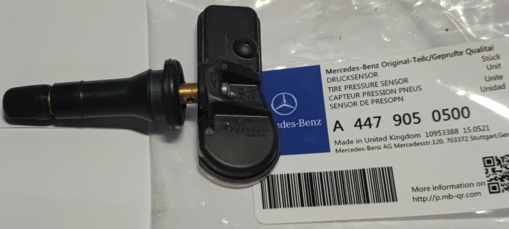 Датчик давления шин Mercedes V-Класс A4479050500 — датчик TPMS Mercedes, оригинальный датчик