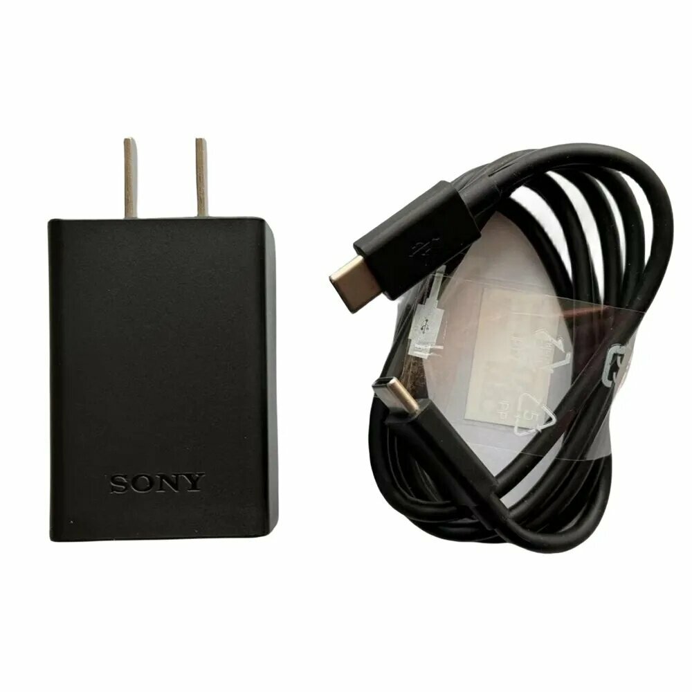 Новый Sony 30W быстро заряжающий адаптер, двойной C-кабель (XQZ-UC1)