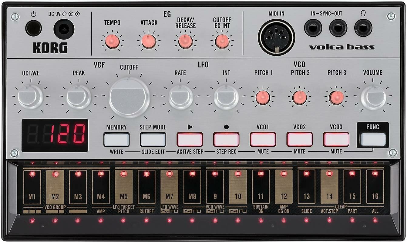 KORG volca bass Синтезатор аналоговый