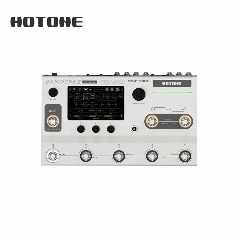 Hotone Ampero II Stage Пробное моделирование усилителя Процессор эффектов DSP Педаль эффектов для гитары Ampero 2 Stage