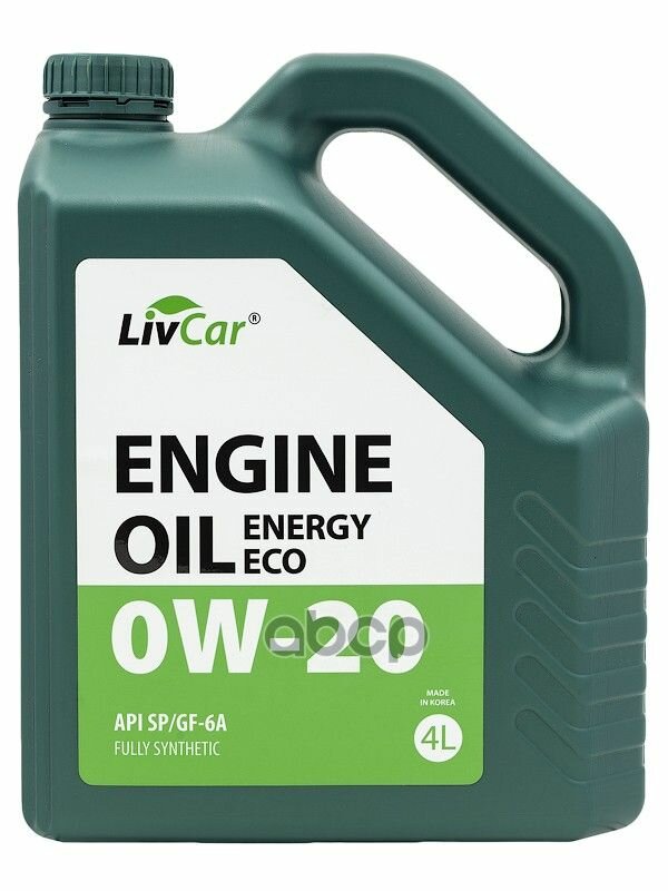 LivCar Масло Моторное 0W-20 Livcar Engine Oil Energy Eco 0W-20 Api Sp/Gf-6A (4Л)
