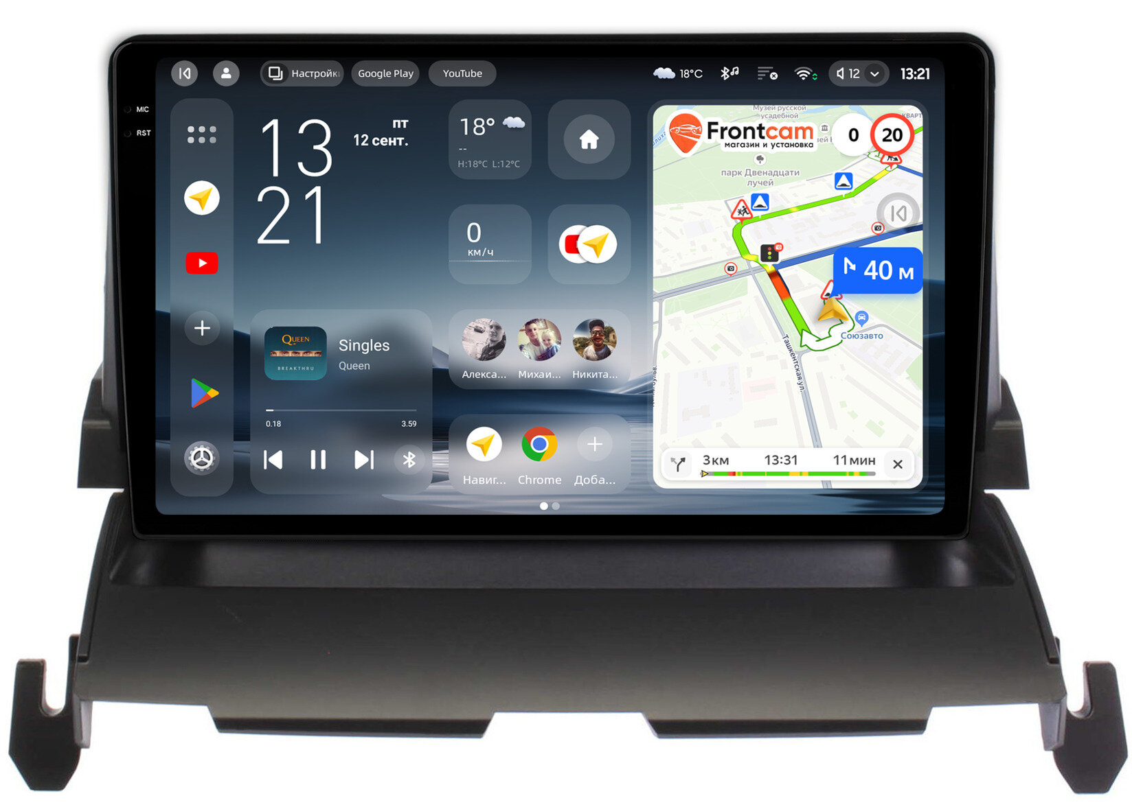 Штатная магнитола Teyes CC4 2K 8/128 9.5" RM-9-1169 Dodge Journey 2007-2011 Android 14 (4G-SIM, DSP, QLed, AI)