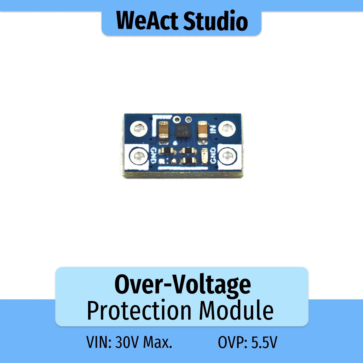 Модуль защиты от перенапряжения OVP 5,5 В 2,5 А 30 В Плата защиты питания Мини