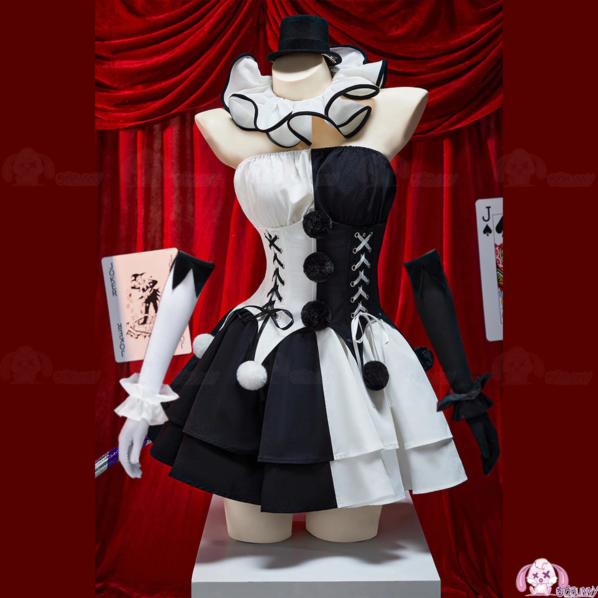 Костюм клоуна Terrifier, черный белый, для взрослых Черный, XL