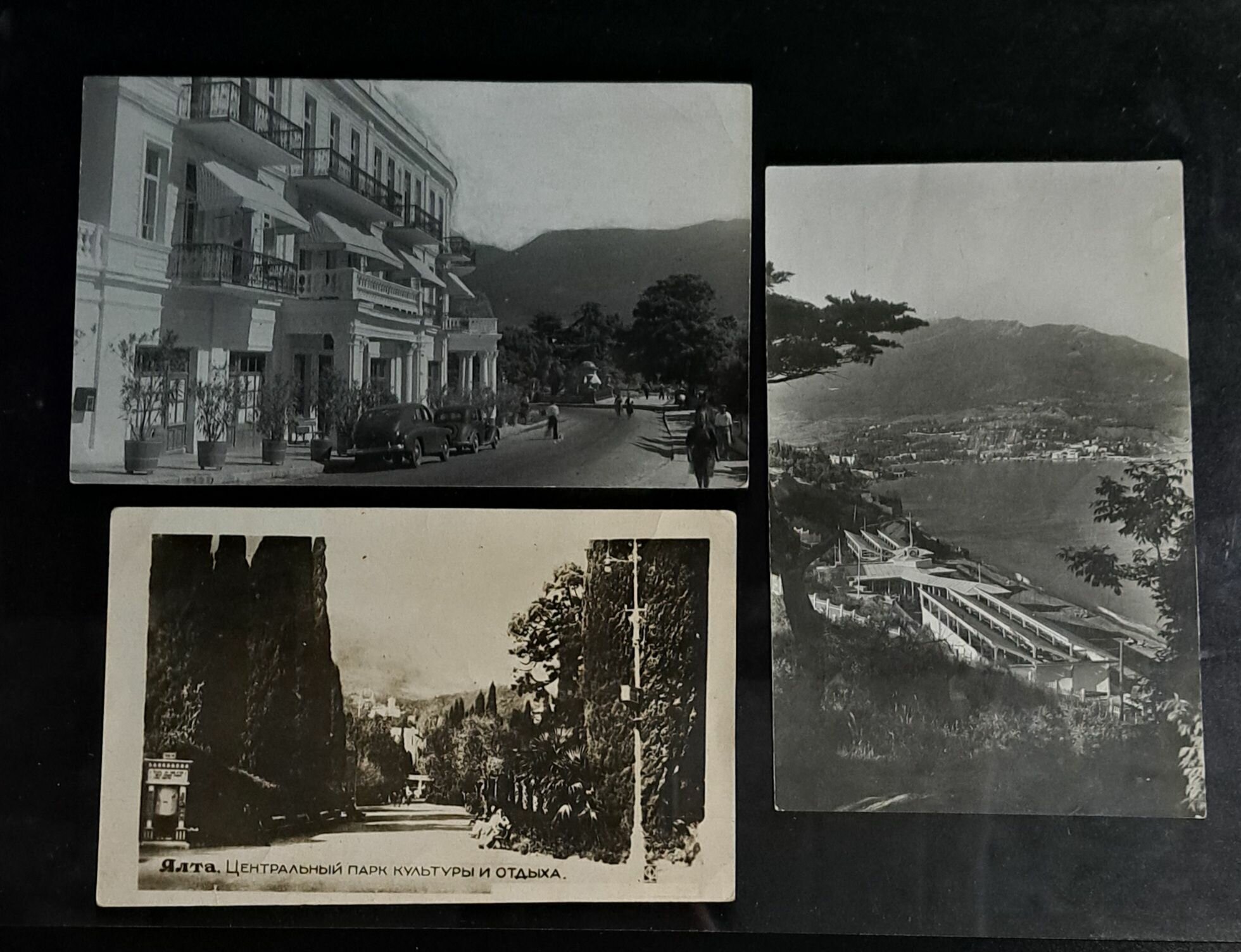 Набор черно-белых открыток. Крым, Ялта