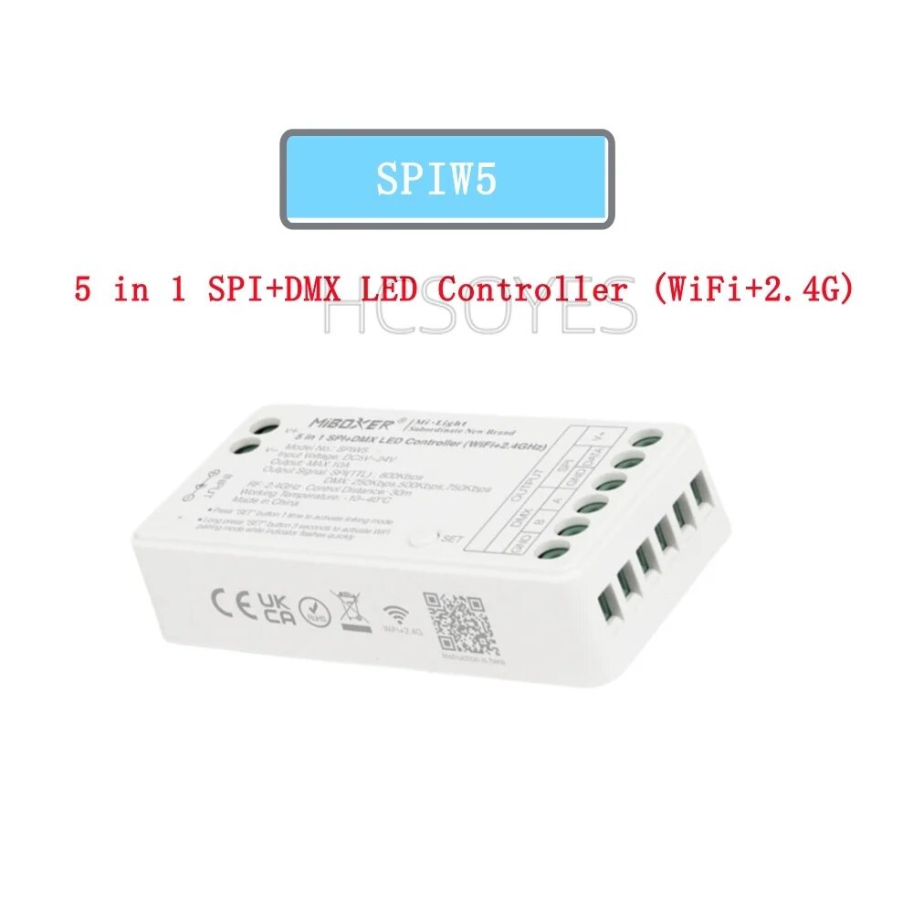 HCSOYES MIBOXER RGB контроллер для светодиодной ленты SPIW5 (Controller)