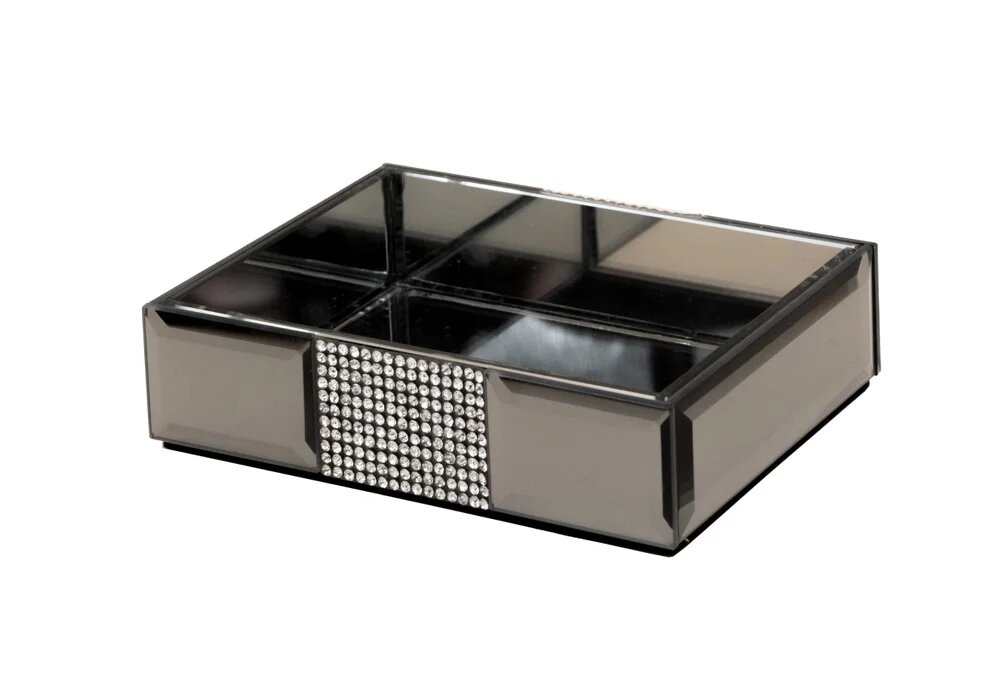 Мыльница Ridder Polly 2248327 стеклянная, настольная, хром