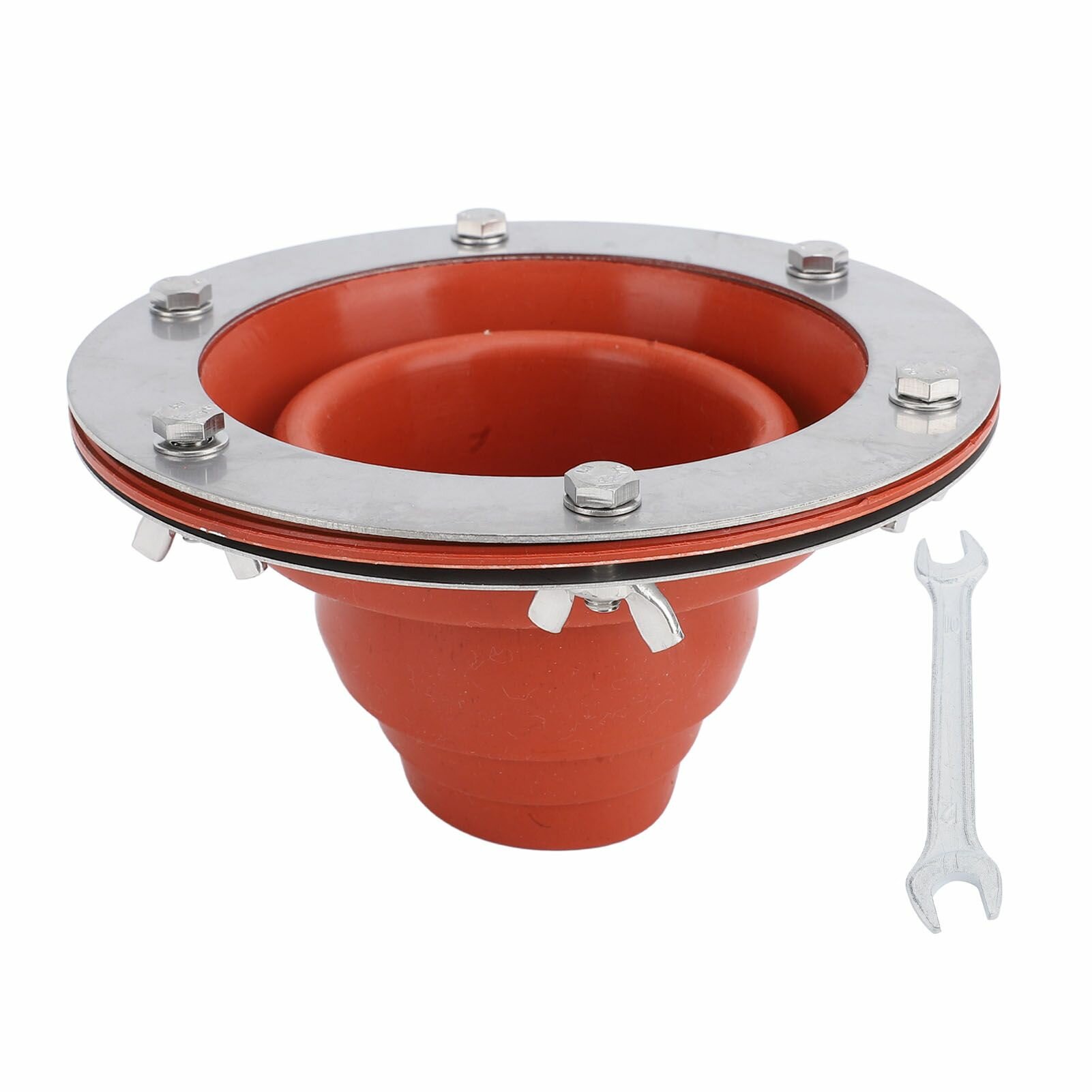 Комплект для установки палаточной печи, высокотемпературный силиконовый чехол для трубы, комплект для фартука дымохода на крыше, совместимый с секциями труб с тройной стенкой, оранжевый