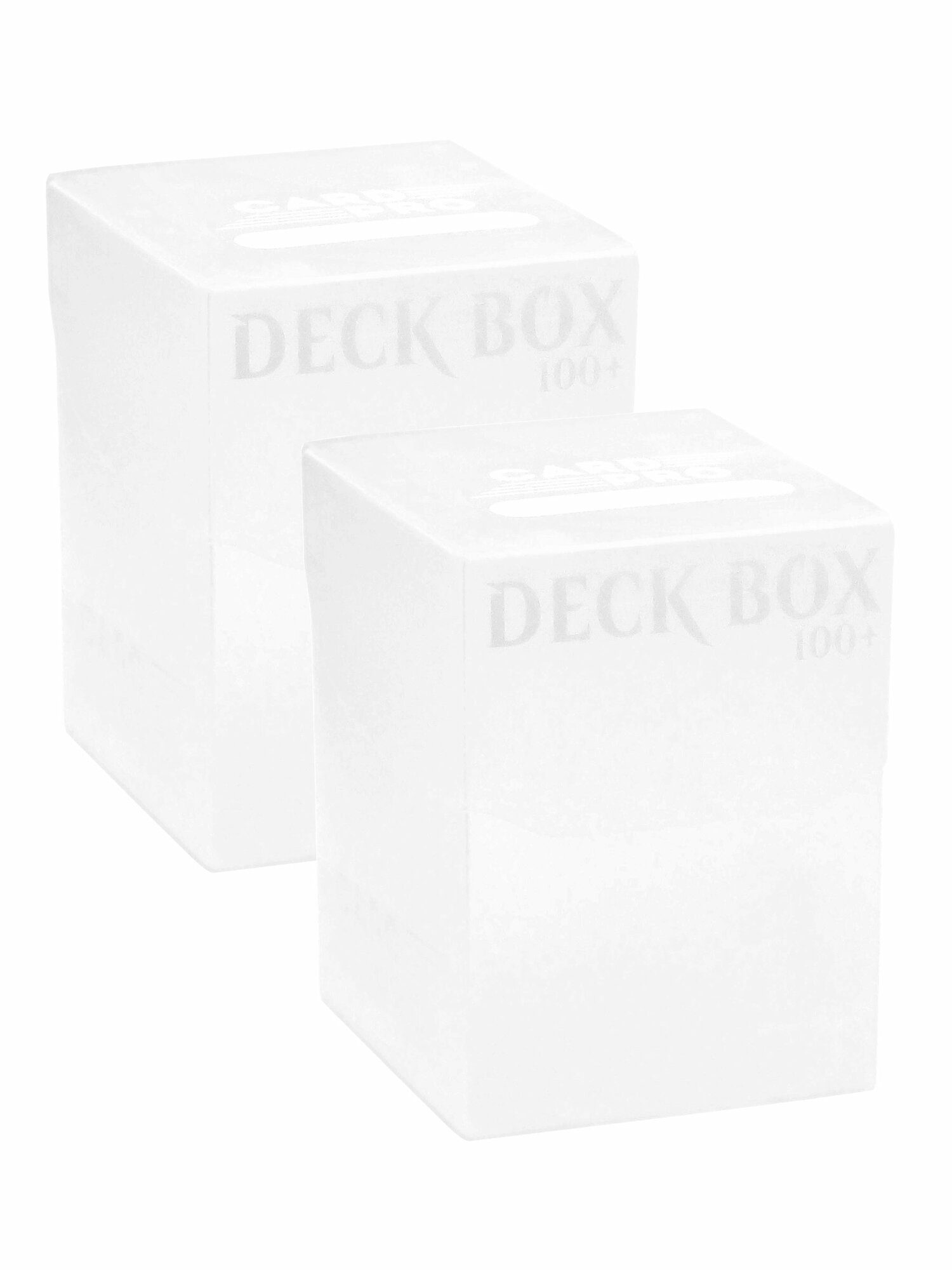 Пластиковая коробочка Card Pro вертикальная Прозрачная 100+ карт 2 шт. - для карт K-Pop, MTG, Pokemon