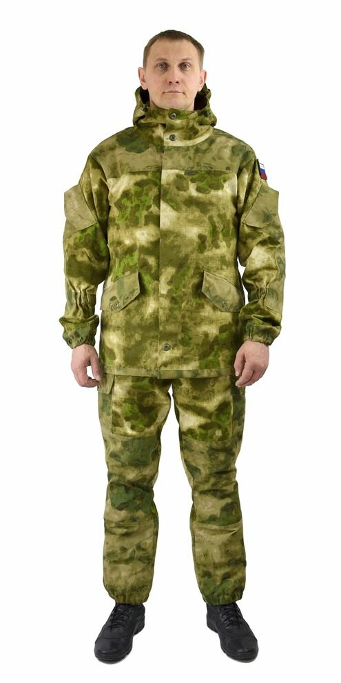 Костюм мужской Горка 3-1 летний тк. Твилл Пич кмф Мох зелёный, отделка рип-стоп