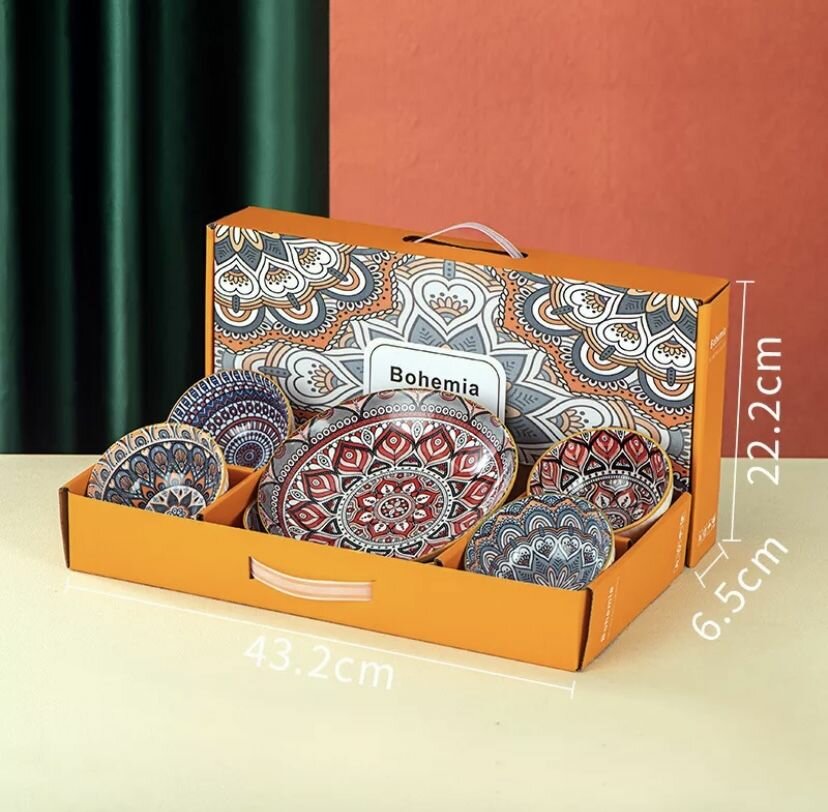 Подарочный набор тарелок в японском стиле