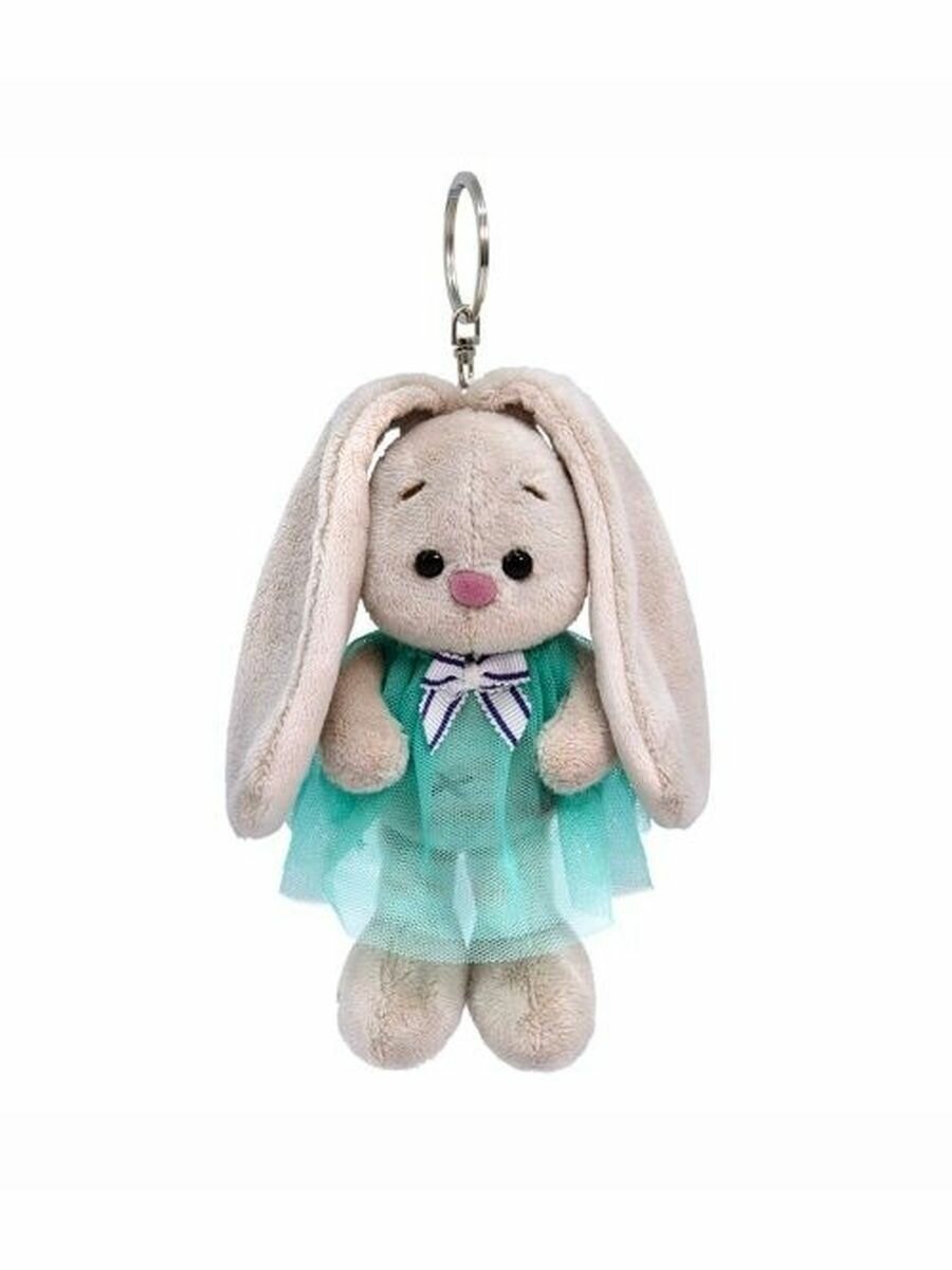Брелок Зайка Ми в голубом платье 15 см, Мягкая игрушка для детей