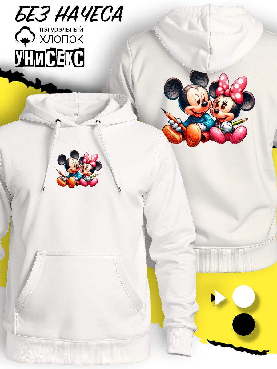 Худи Толстовка свитшот с Минни Микки Маус Minnie Mickey Mouse