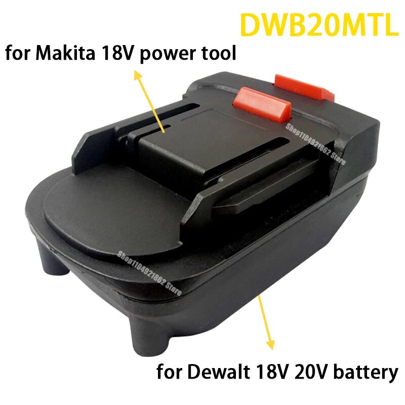 Адаптер для аккумуляторов Milwaukee M18, Dewalt 18В/20В, Makita LXT 18В DWB20MTL