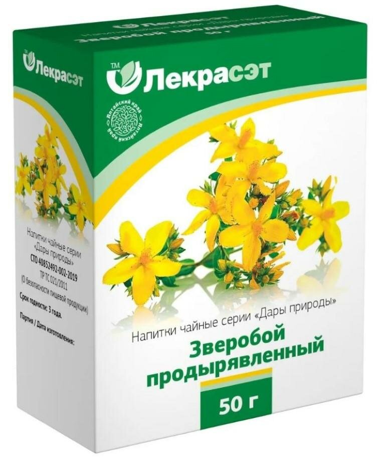 Чайный напиток Лекра-СЭТ "Зверобой продырявленный", трава, 50 г