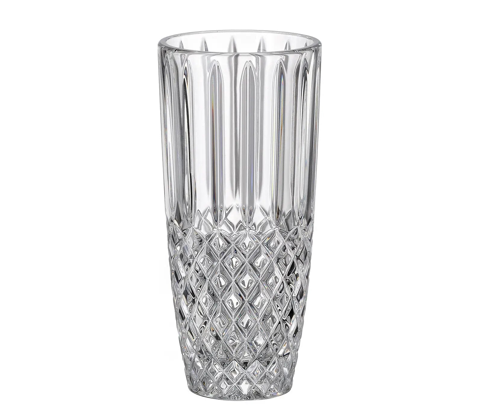 Ваза "Diamond", 27 см, хрусталь, Crystal Bohemia/ БПХ111