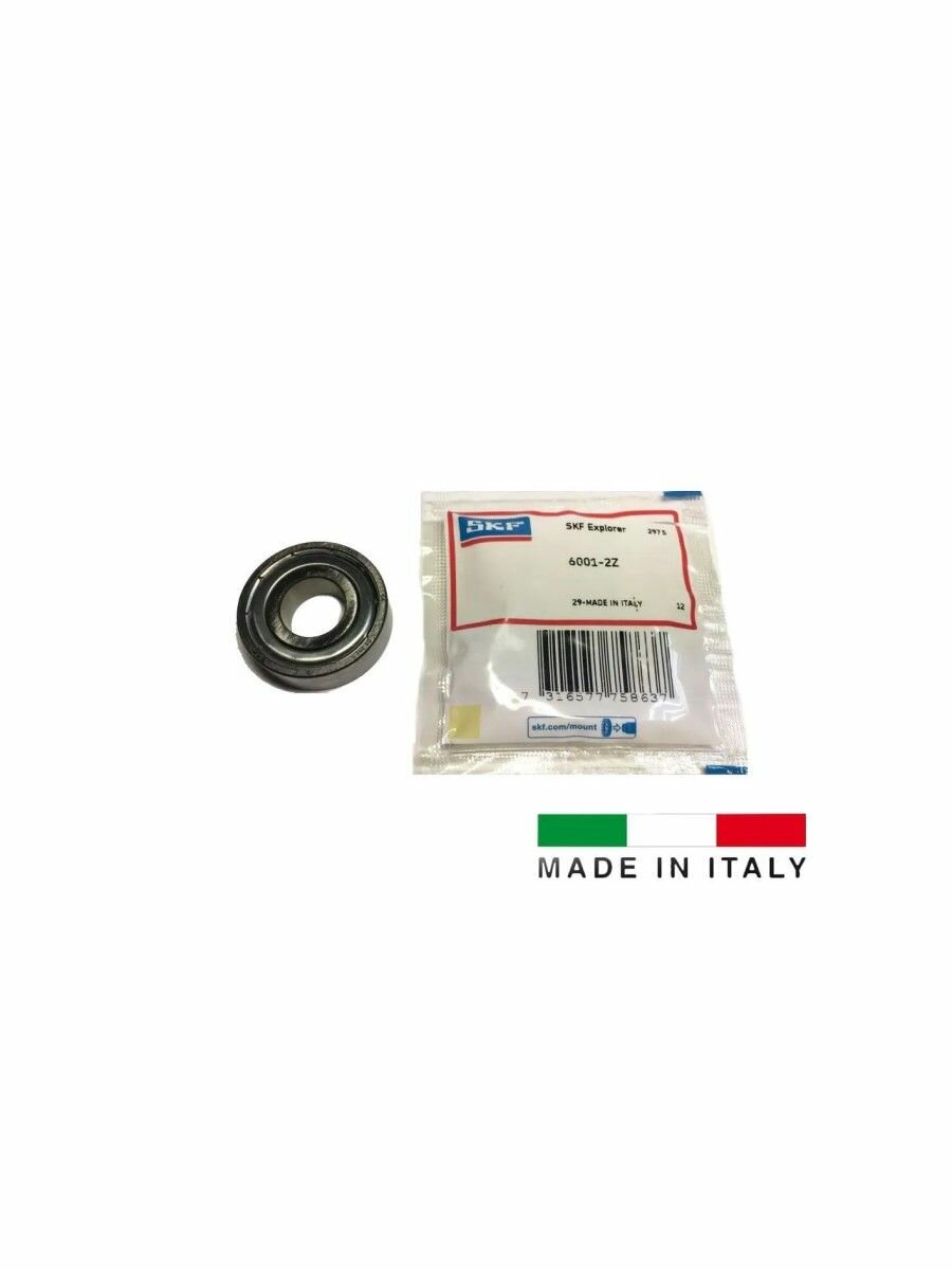 6001-2Z (6001-ZZ) (80101) подшипник SKF Швеция. Made in Italy