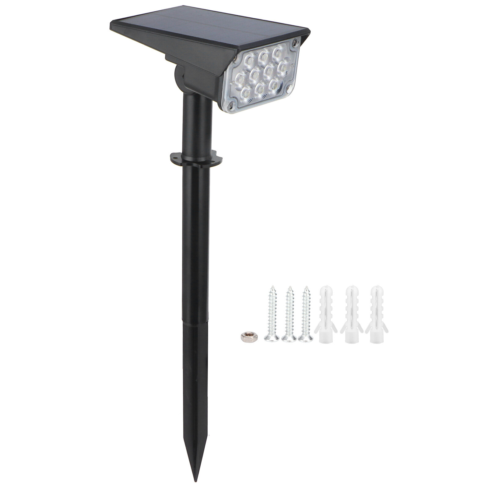 Настенный Солнечный Свет 3W Sensing LED Outdoor Garden Landscape Courtyard Водонепроницаемый Светильник Spike (20LEDWhite)