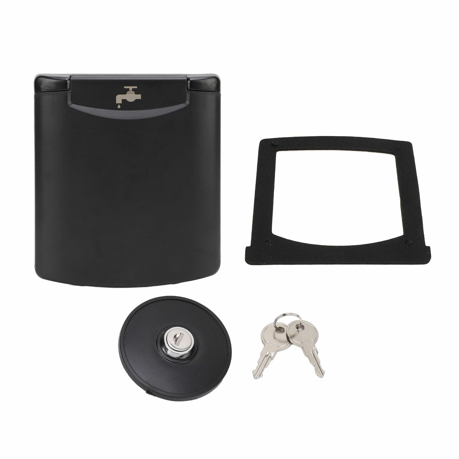 Люк для заливки воды в автодом с магнитным замком, пылезащитный, квадратный, из АБС-пластика, для доступа к резервуару для воды в прицепе, автодоме, лодке