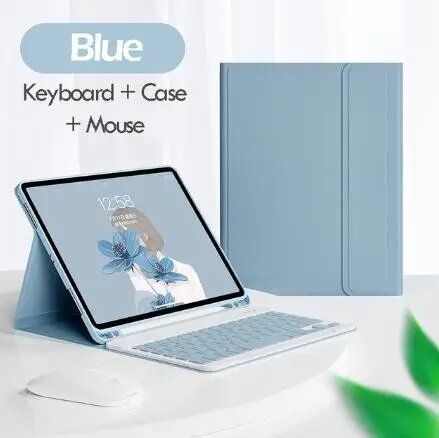 Magic Case Bluetooth клавиатура для Xiaomi Pad 5 Pad 5 Pro Russian Keyboard, Blue Keyboard Mouse