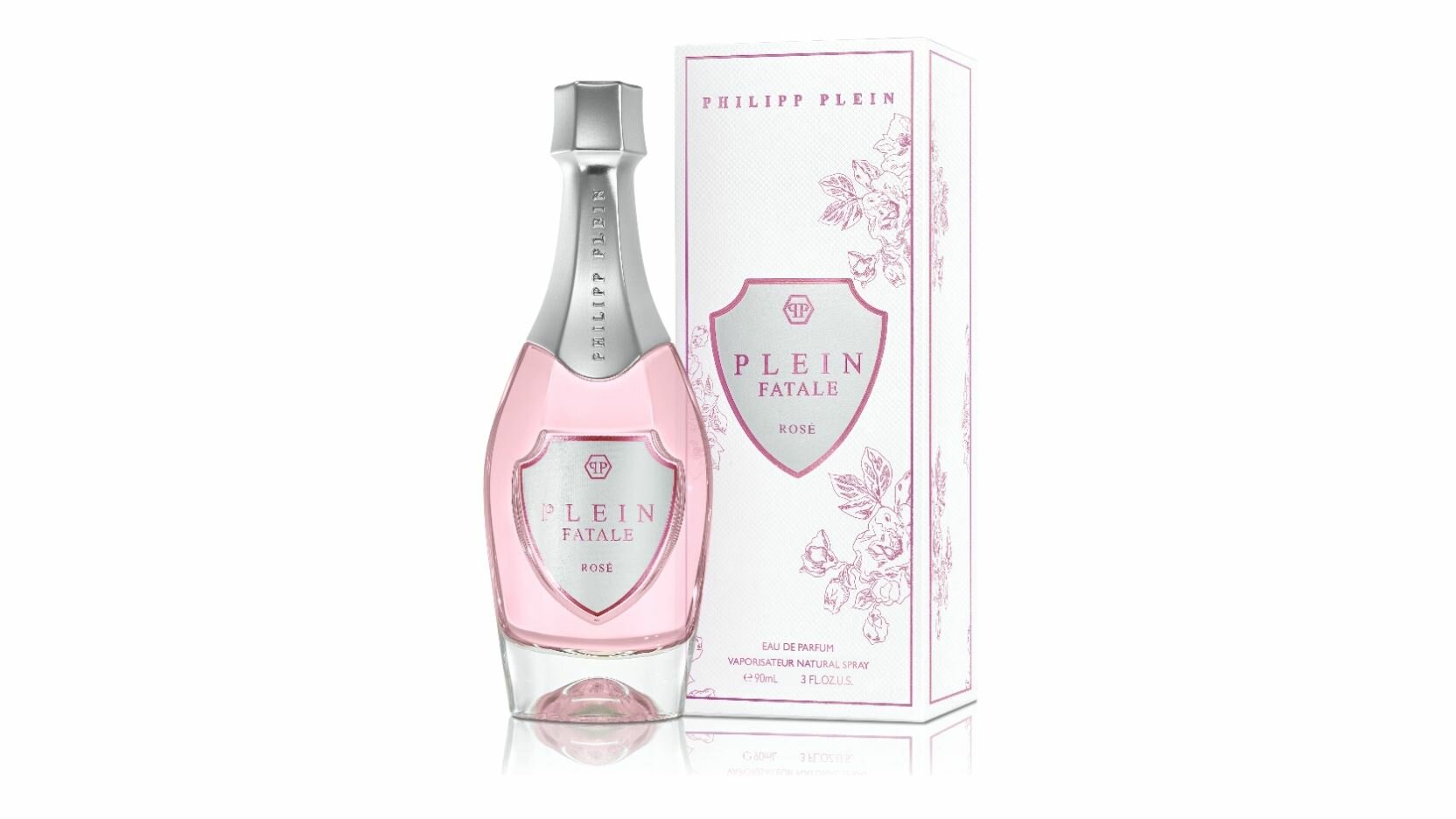 Парфюмерная вода Philipp Plein Fatale Rosе 90 мл, цветочные фруктовые