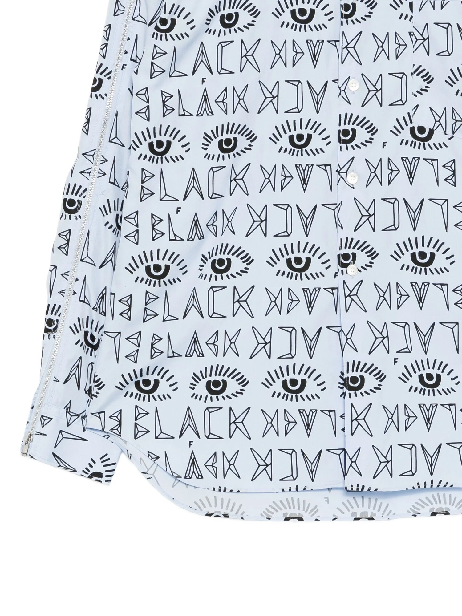 Рубашка BLACK COMME des GARCONS, размер S, синий — фото 1