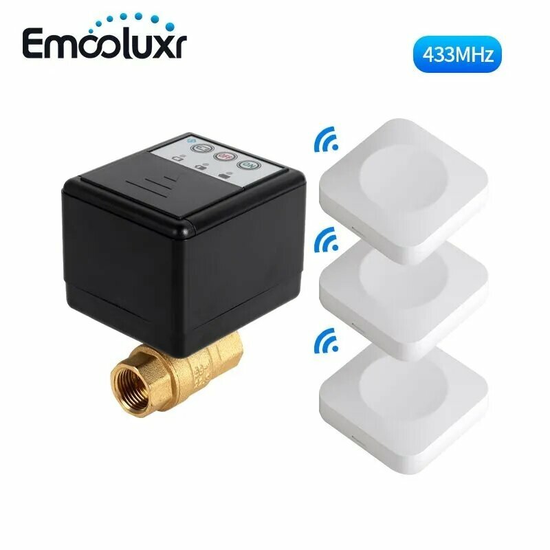 Полностью беспроводная cистема защиты от протечек воды G 1/2" (с 1 шаровыми кранами и 3 датчиками)