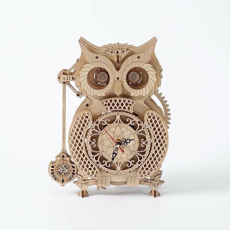 3D пазл Сова Маятниковые часы