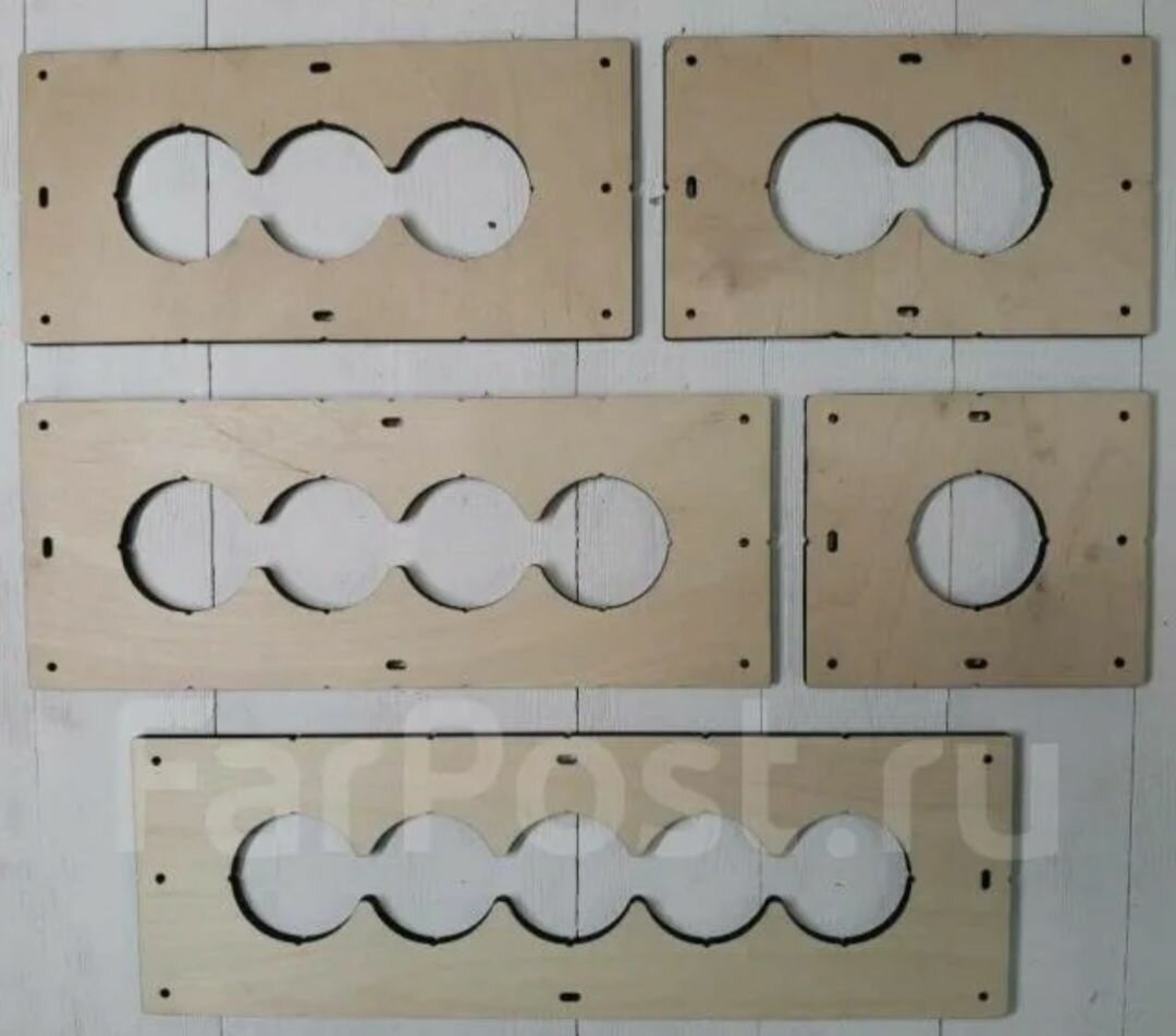 Шаблон для подрозетников 4мм диаметр 72мм
