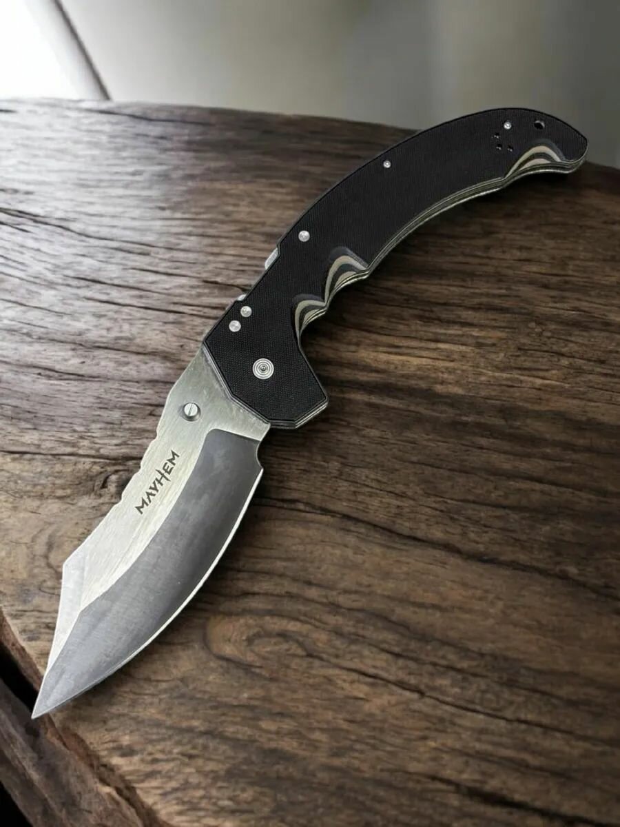 Складной нож Cold Steel Mayhem черный 34 см