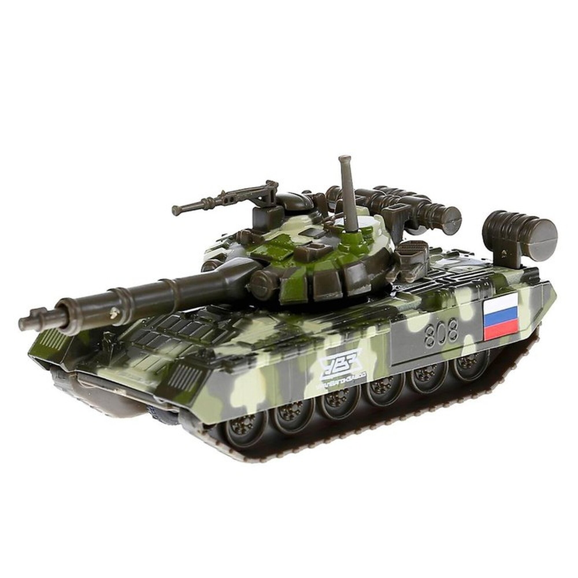 Машина металлическая "Танк T-90" 12 см, подвижн детали, инерц SB-16-19-T90-M-WB.19 4815415