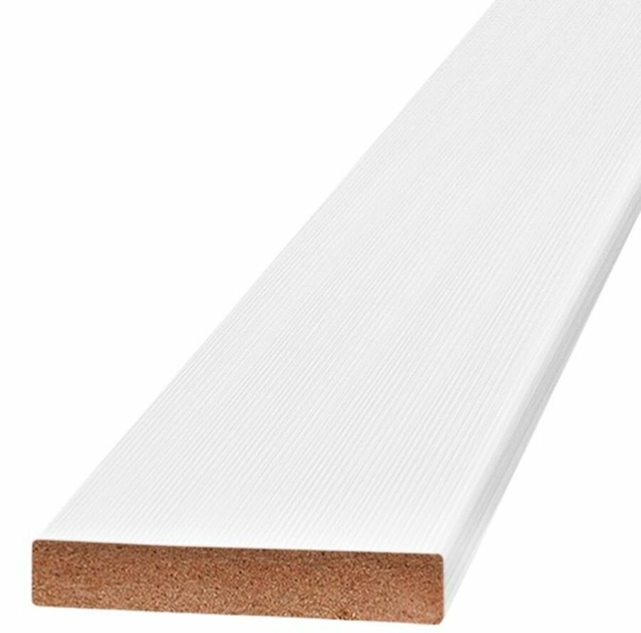 Олови наличник экошпон 2200х70х8мм Дуб белоснежный
