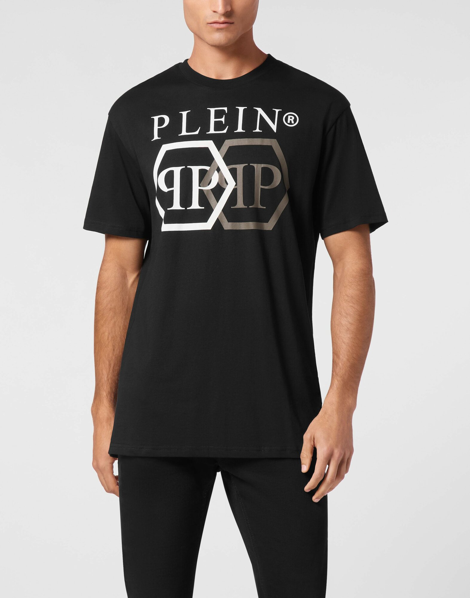 Футболка спортивная PHILIPP PLEIN, размер 46, черный — фото 1