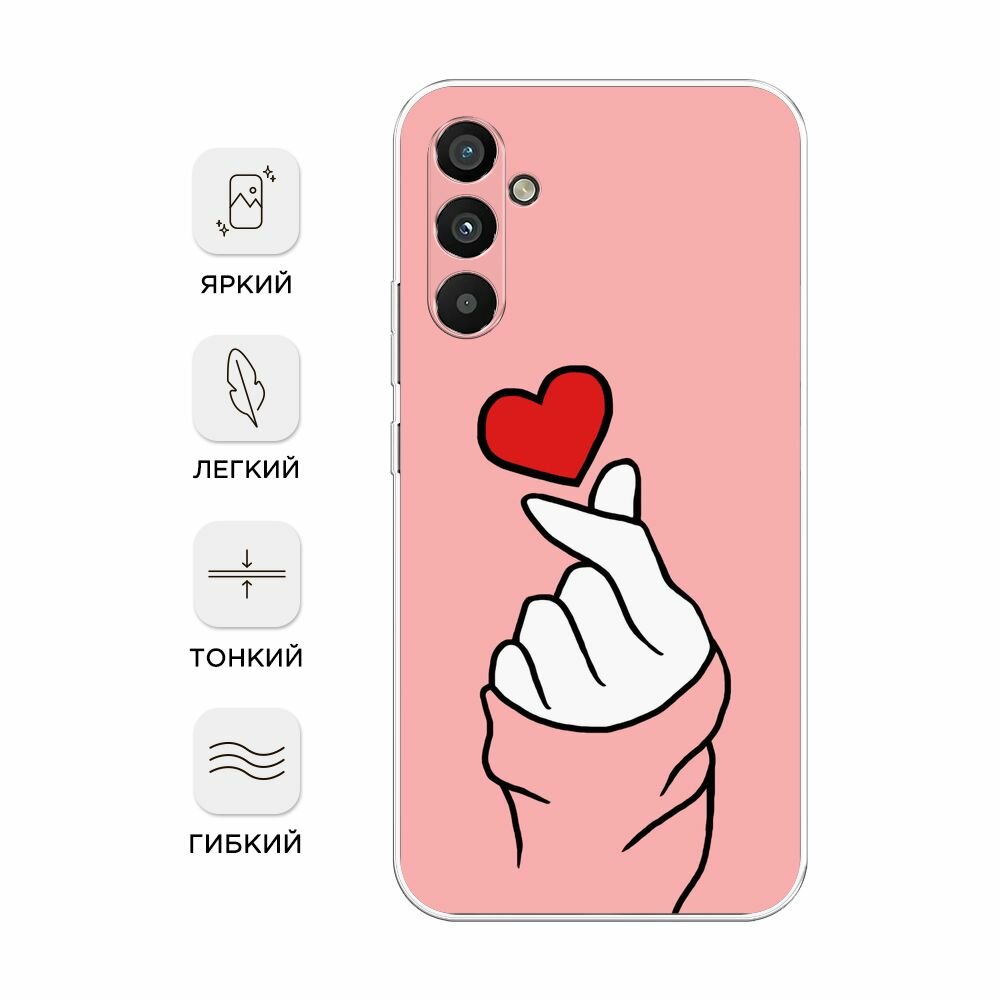 Чехол на Samsung Galaxy A34 / Самсунг A34 с принтом "Милое сердечко" — фото 1