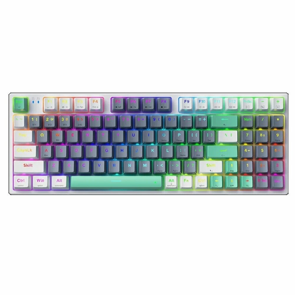 Machenike K500 Pro Wireless Mechanical Keyboard Клавиатура RGB С Горячей Заменой PBT-колпачков На Прокладке