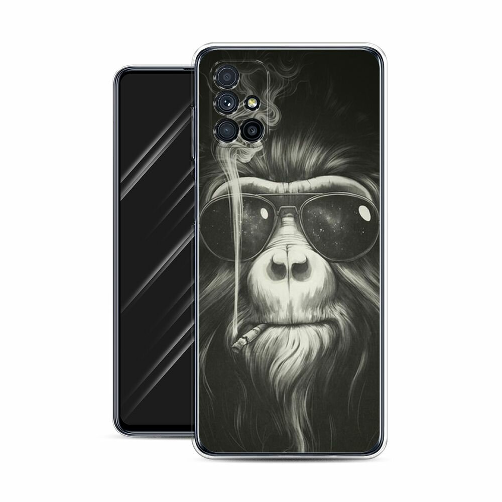 Чехол на Samsung Galaxy M31s / Самсунг Галакси M31s с принтом "Обезьяна в очках" — фото 1