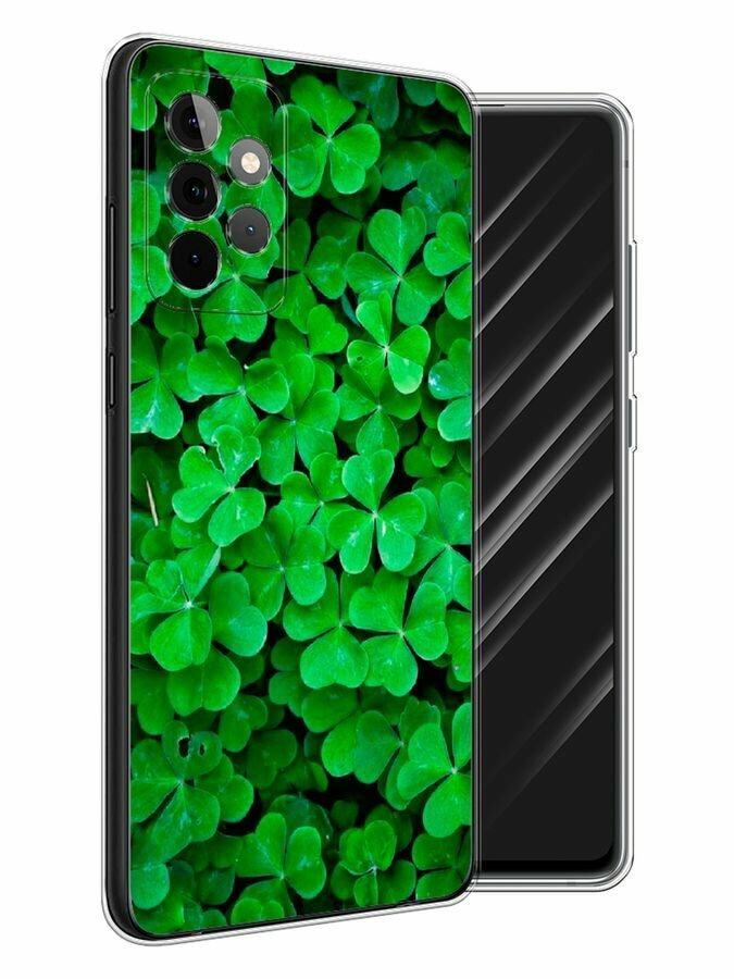 Чехол на Samsung Galaxy A72 / Самсунг Галакси А72 с принтом "Клевер"