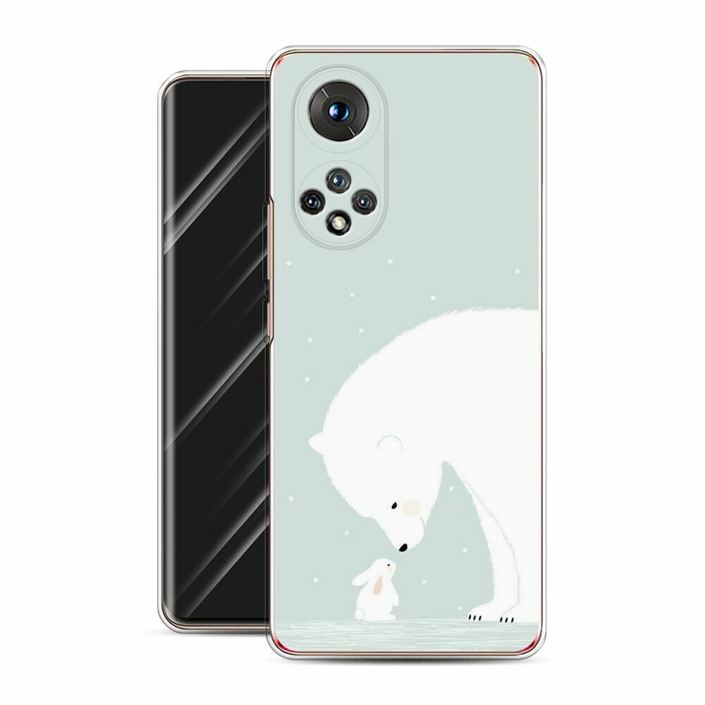 Чехол на Honor 50/Huawei Nova 9 / Хонор 50/Хуавей Нова 9 с принтом Белоснежная дружба — фото 1