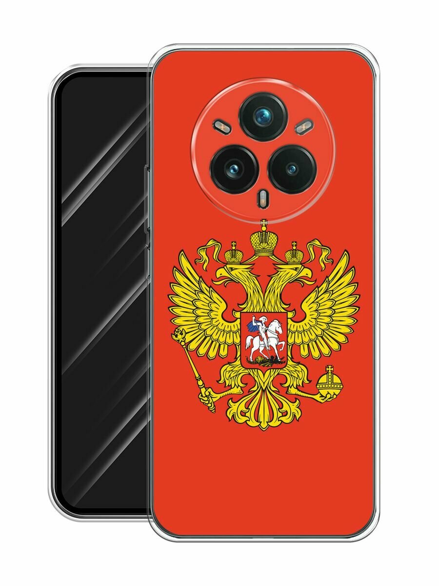 Чехол на Realme 14 Pro / Реалми 14 Про с принтом "Герб России полотно" — фото 1