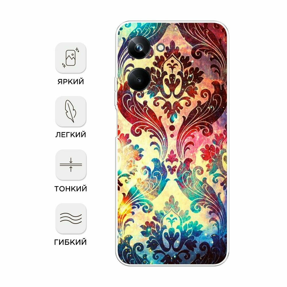 Чехол на Realme 10 Pro / Реалми 10 Про с принтом "Чарующий узор" — фото 1