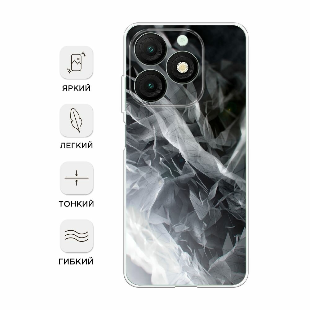Силиконовый чехол на Itel A50 / Ител А50 с принтом "Абстракция 9" — фото 1