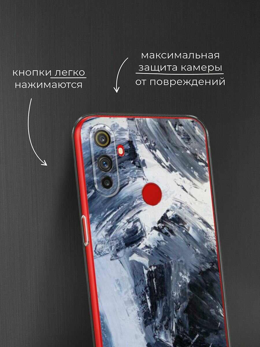 Чехол на Realme C3 / Реалми C3 с принтом "Абстракция живопись" — фото 1